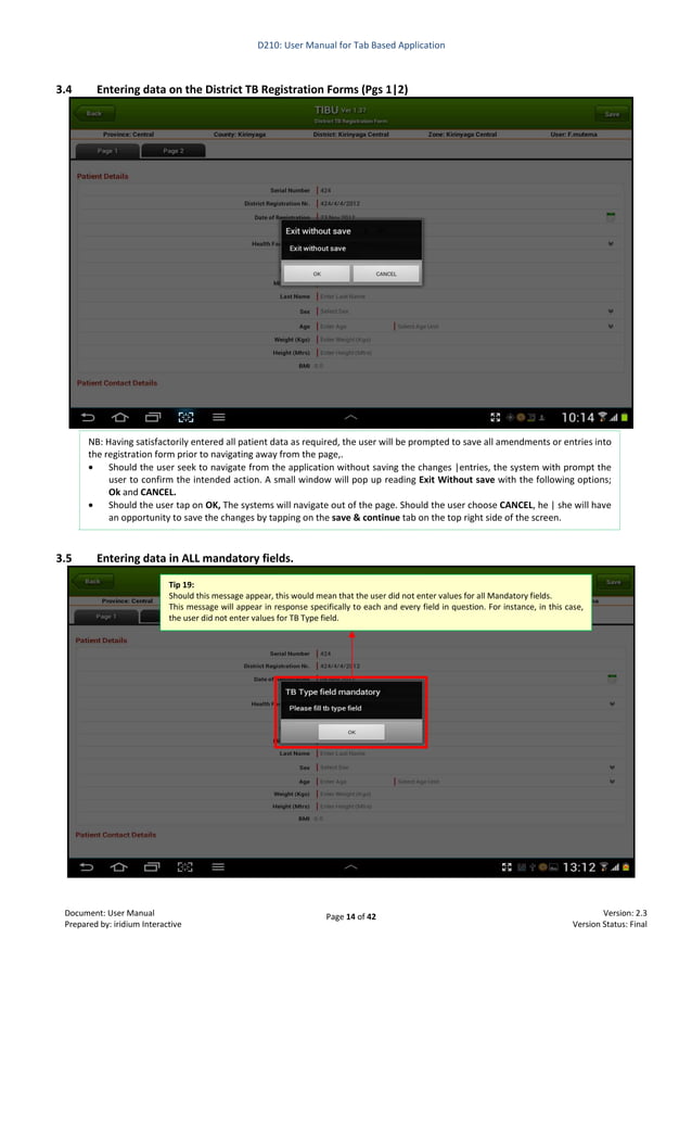 TIBU1_User Manaul_TabApp_Final_v2.0_10Jan13 | PDF