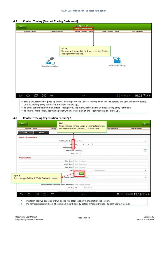 TIBU1_User Manaul_TabApp_Final_v2.0_10Jan13 | PDF