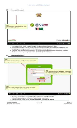 TIBU1_User Manaul_TabApp_Final_v2.0_10Jan13 | PDF | Databases ...
