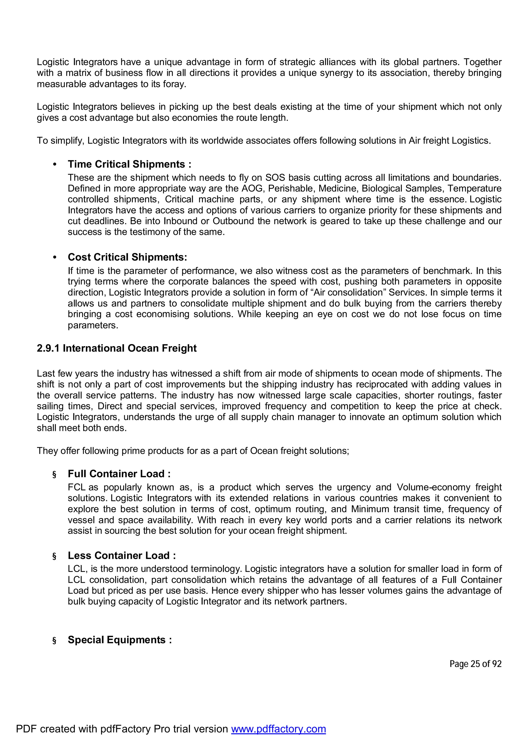 SIP Final Report (Logistic) | PDF