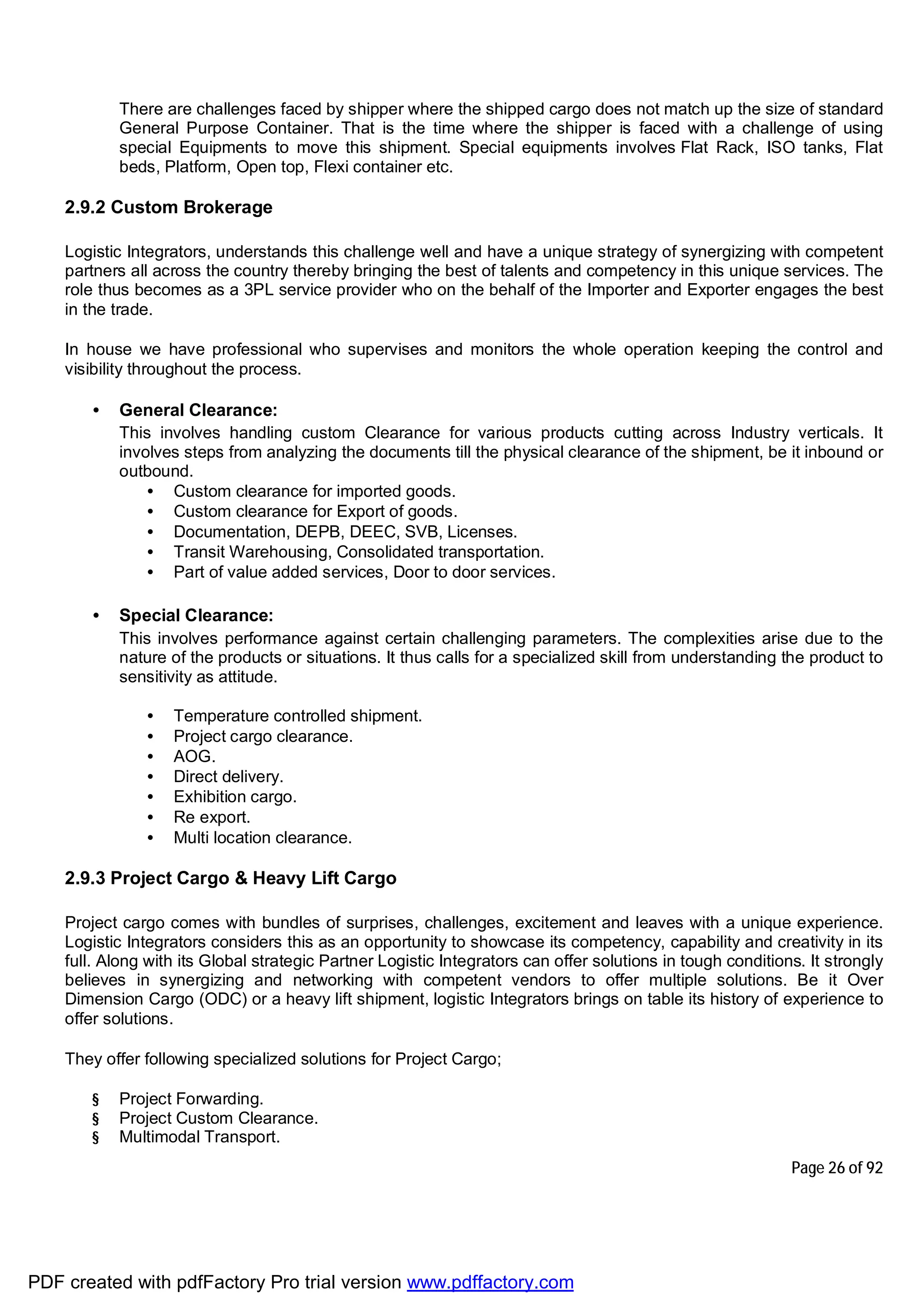 SIP Final Report (Logistic) | PDF