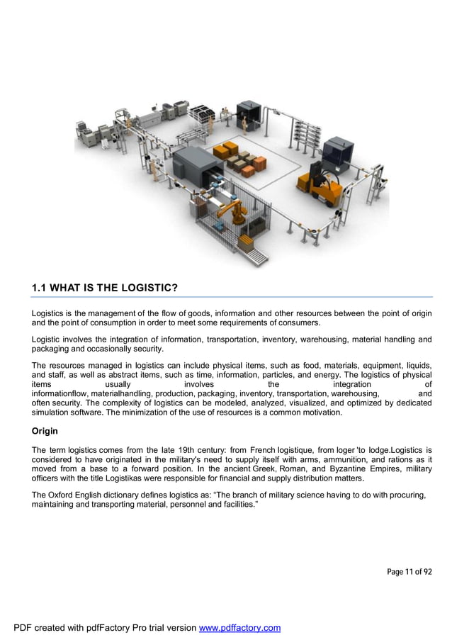 SIP Final Report (Logistic) | PDF