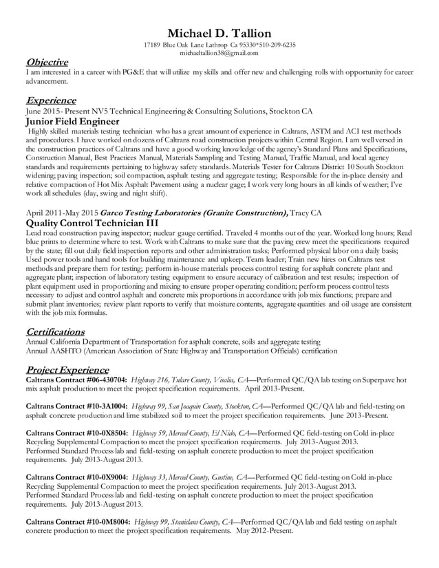 Tallion_Resume 2014 | DOCX