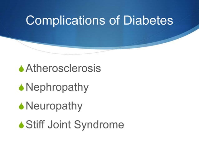 Diabetic Stiff Joint Syndrome | PPTX | Ear, Nose and Throat Conditions ...