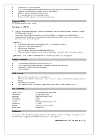 MOHAMMED SAMAAN RESUME | PDF