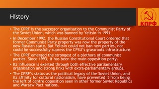 The Communist Party of the Russian Federation | PPTX