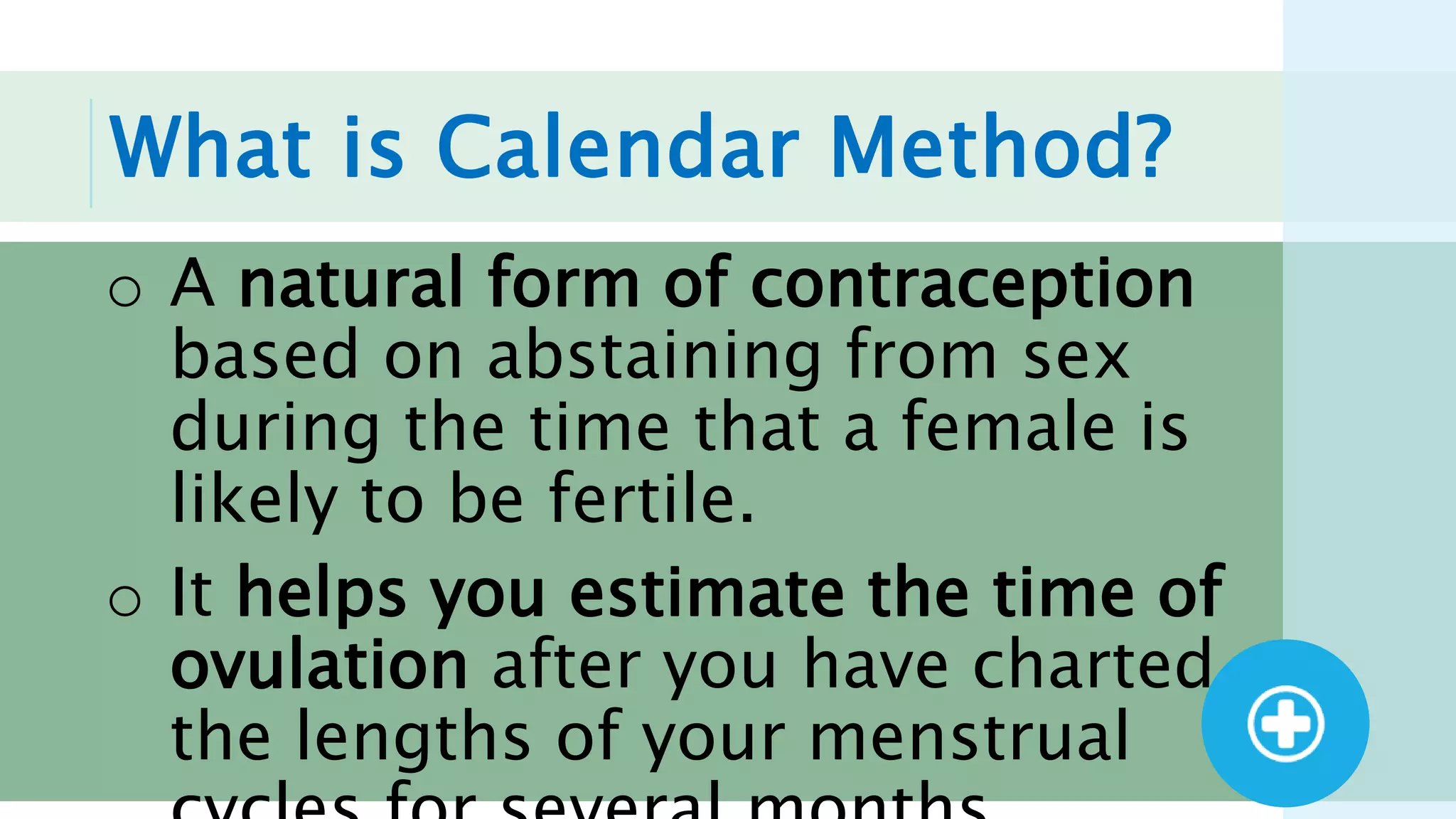 Calendar Method | PPTX