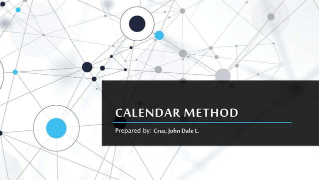 Calendar Method | PPTX | Birth Control | Reproductive Health