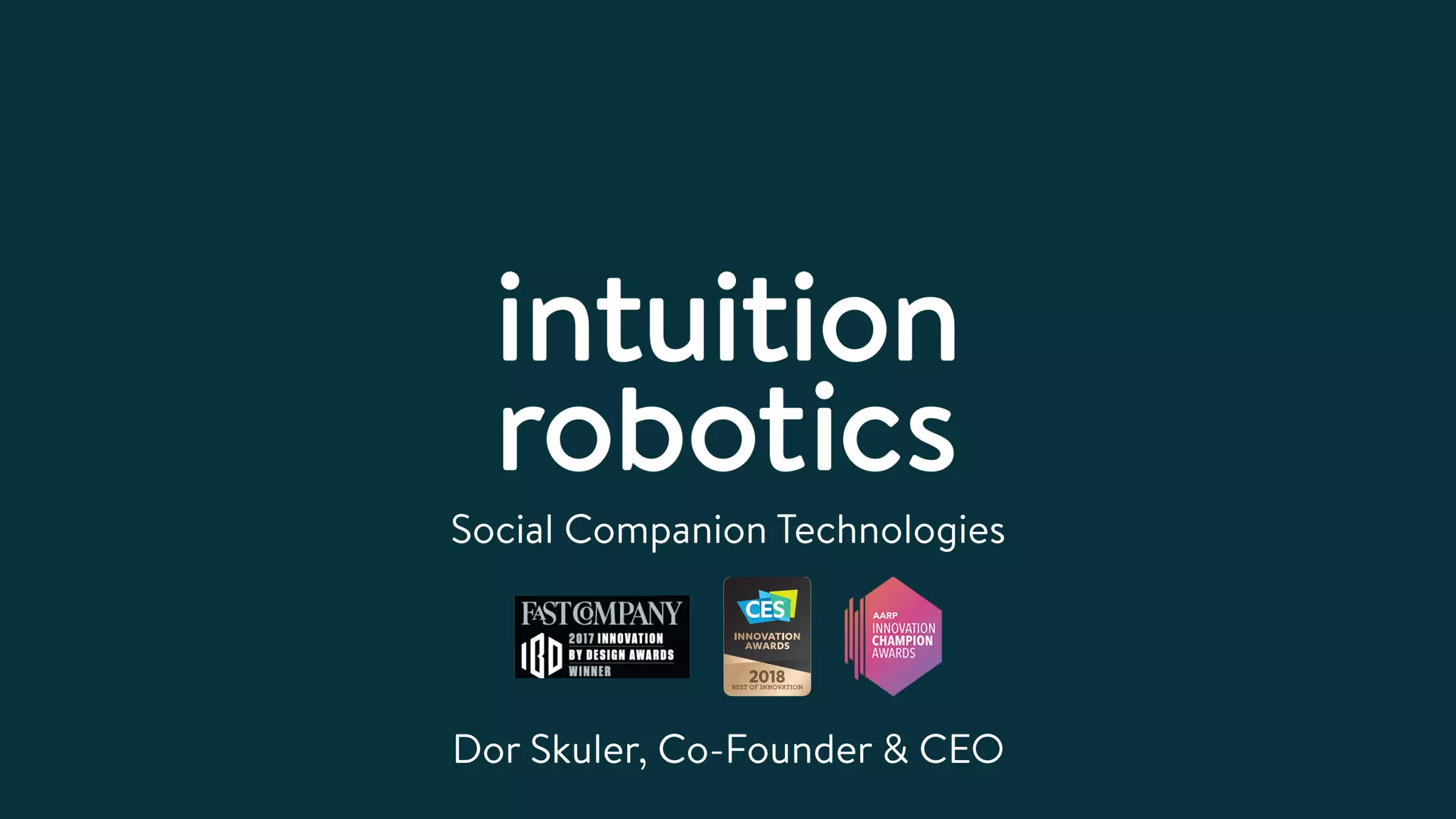 Intuition Robotics - NOAH18 Tel Aviv | PPT