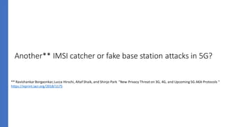 4G to 5G: New Attacks | PDF