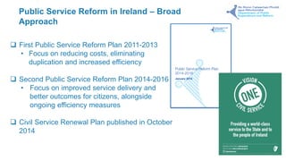 Improving performance and accountability -- Measures in the Irish civil ...