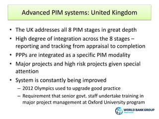 The World Bank's framework for assessing PIM systems - Anand Rajaram ...