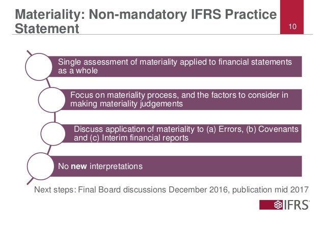 Report on standard-setting activities - Mary Tokar, IASB
