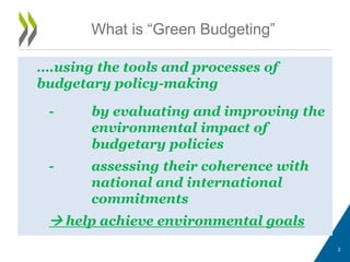 Green budgeting: what and why? - Ronnie Downes, OECD | PPTX