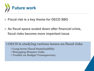 Fiscal risks in OECD countries: identification management and mitigation - Jaehyuk Choi, OECD ...