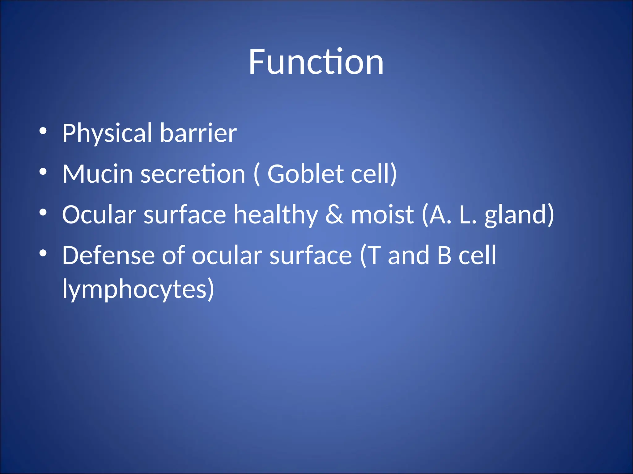 D1 - Applied Anatomy of Conjunctiva & Classification of Conjunctivitis.ppt