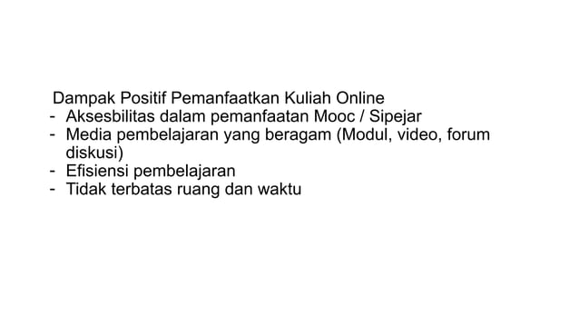 D1 Online Learning diskusi online learning | PPT