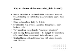 The German "Debt Brake" - Martin Kelleners, Germany | PDF | Business ...