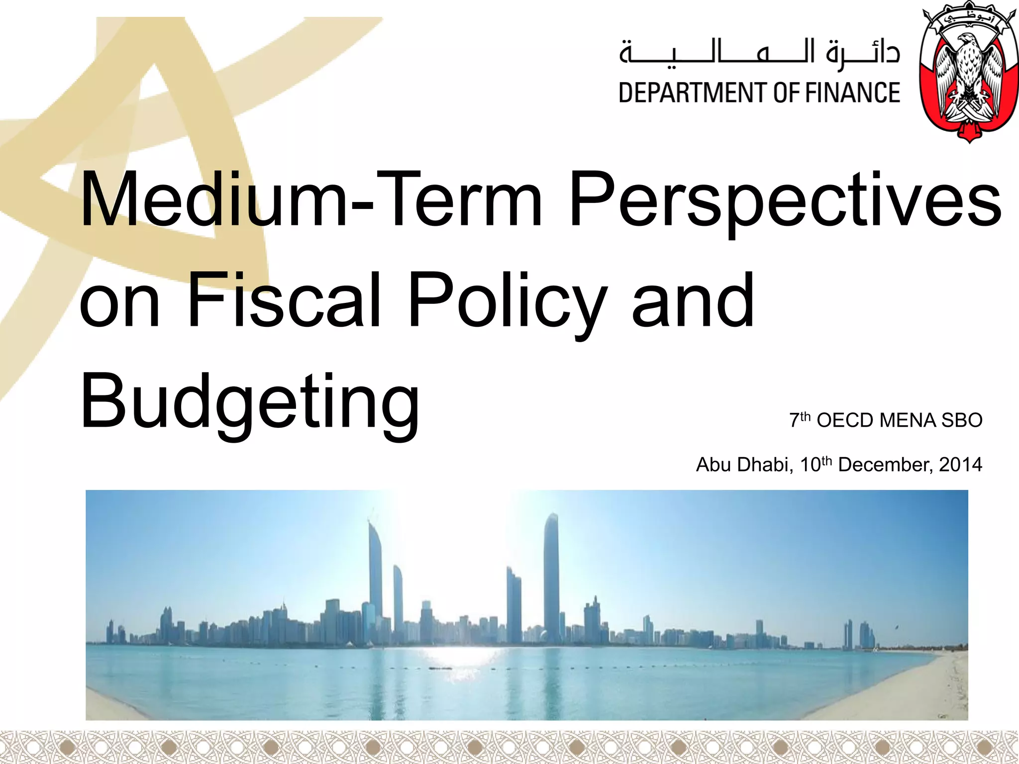 Medium-term Perspectives on Fiscal Policy and Budgeting by Peter ...