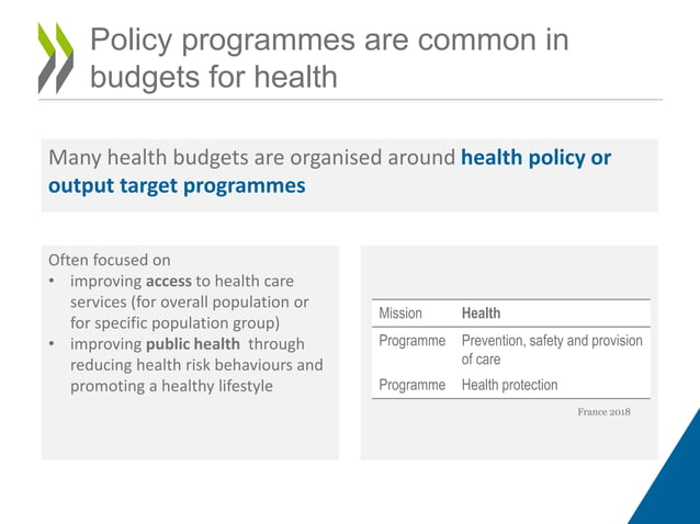Programme budgeting for health - Edwin Lau, OECD Secretariat | PDF