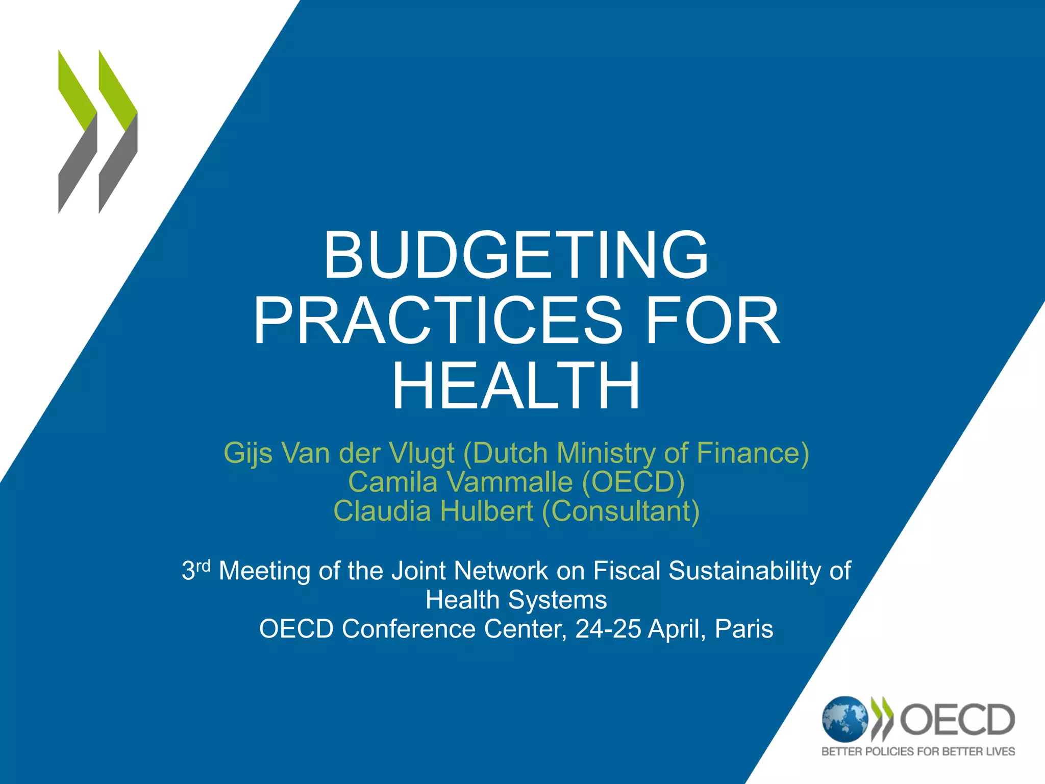 DELSA/GOV 3rd Health meeting - Gijs VAN DER VLUGT, Camila VAMMALLE, Claudia HULBERT | PDF