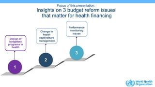 Programme budgeting for health - Hélène Barroy, WHO | PDF