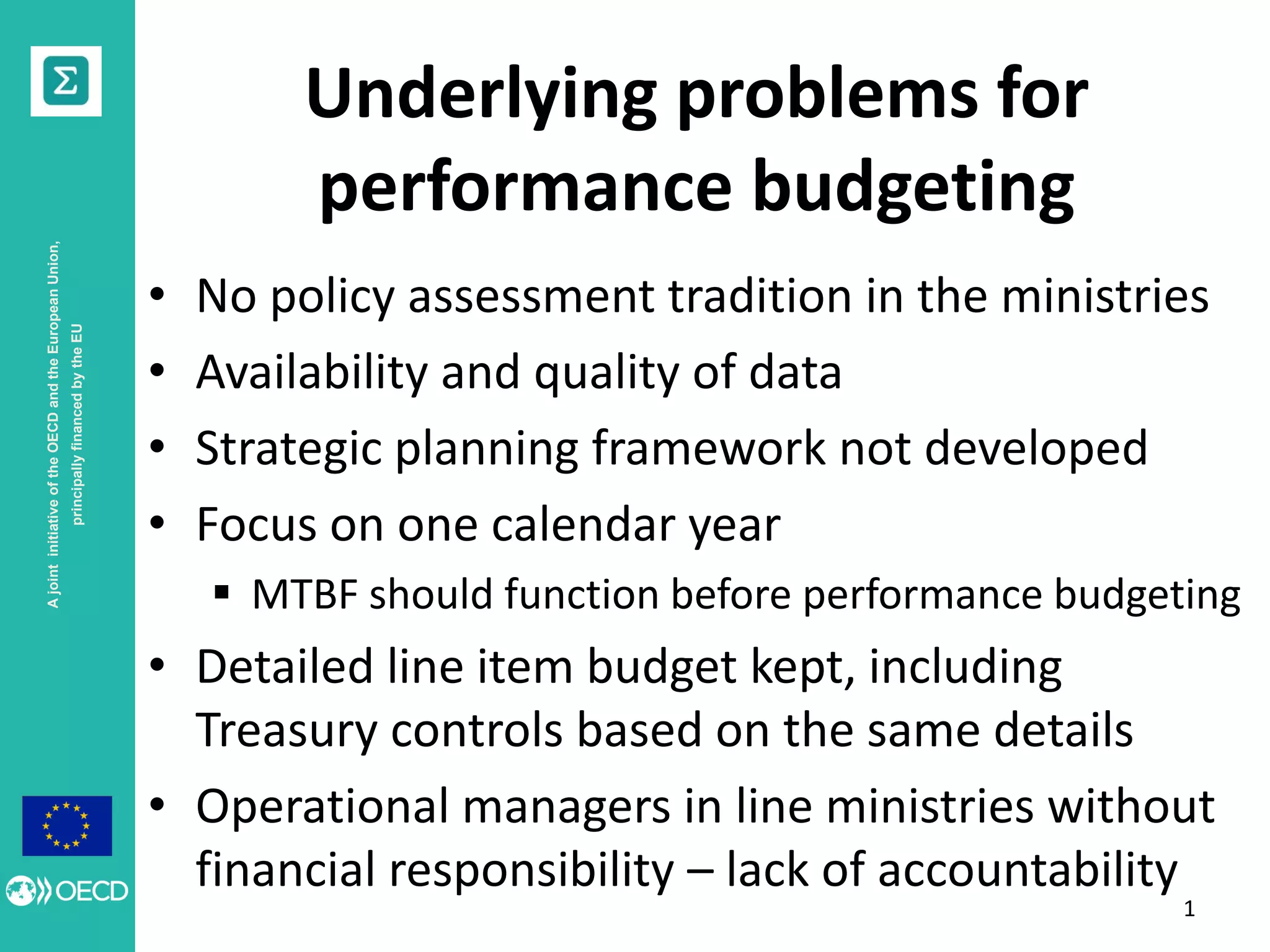 Integrating planning and budgeting - Klas Klaas, OECD Secretariat | PDF