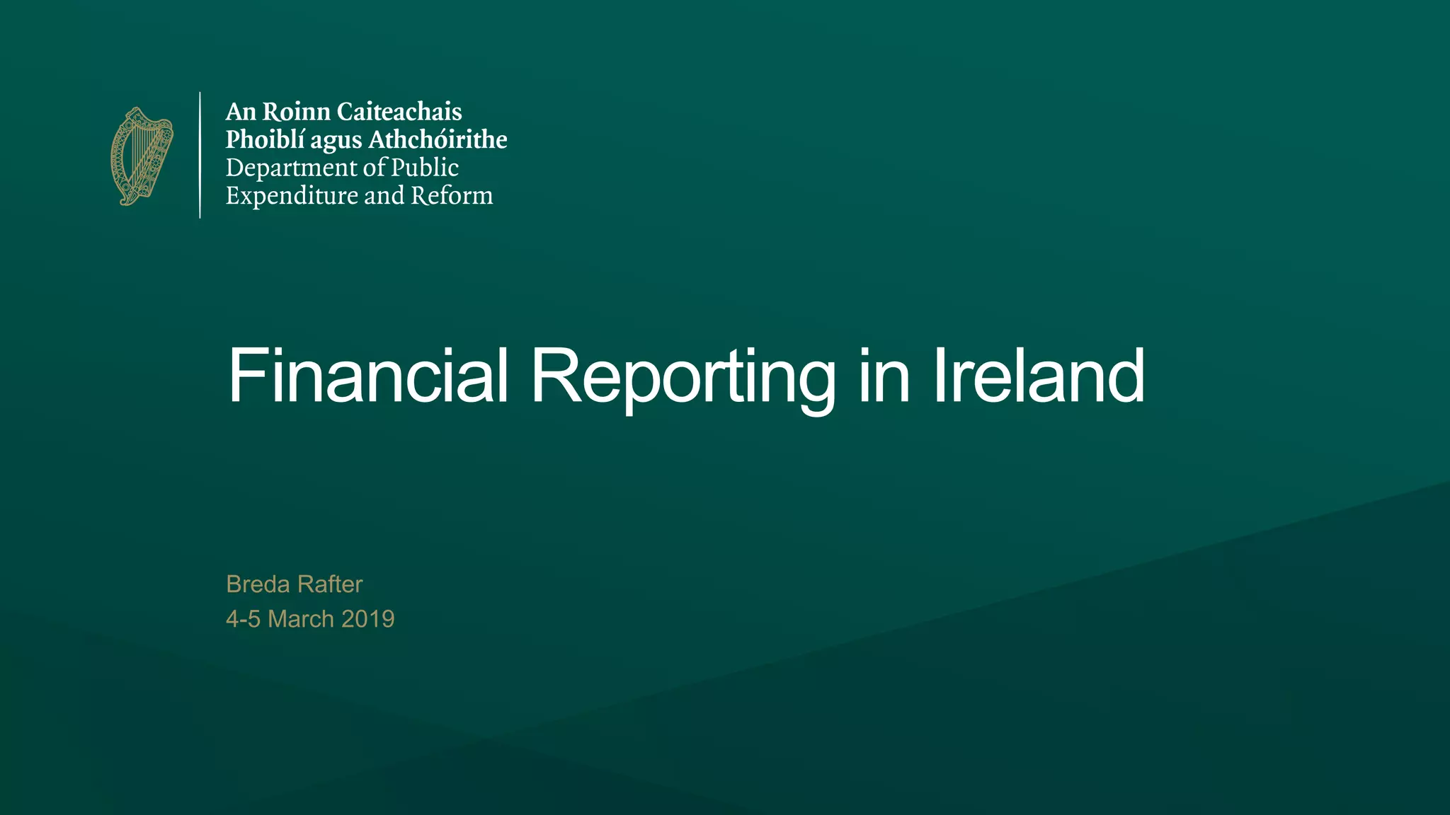 OECD Review of Financial reporting in Ireland - Breda Rafter, Ireland | PPT