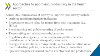 Productivity in the health sector - Ivor Beazley, OECD Secretariat | PDF