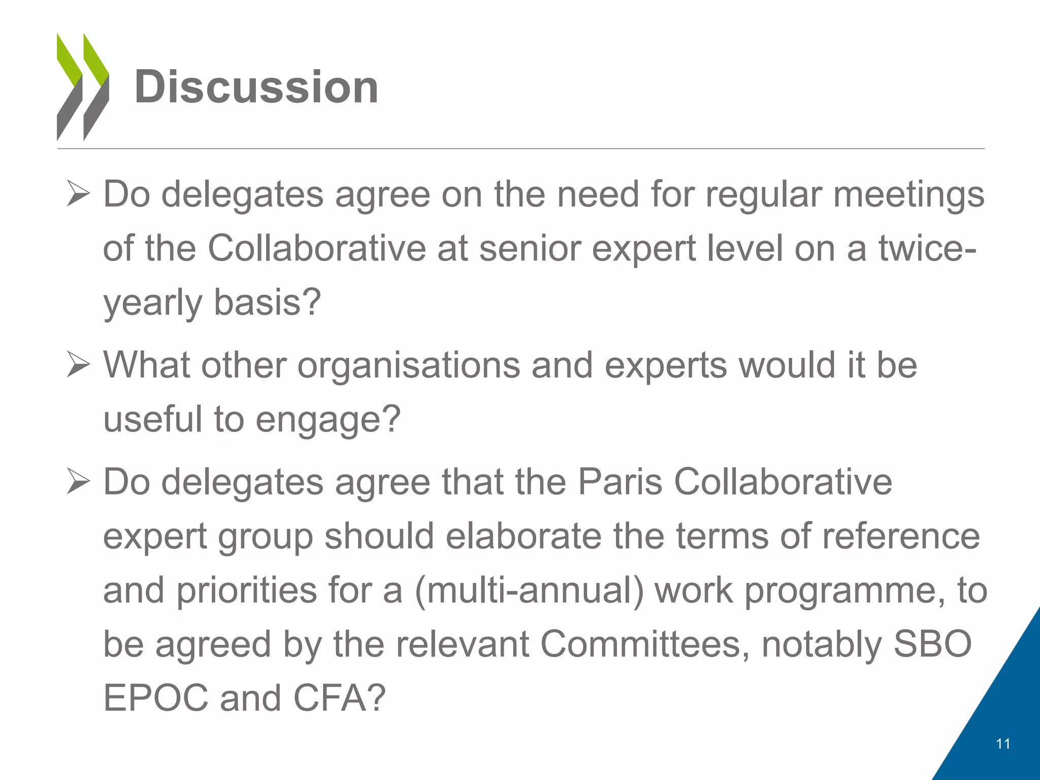 Mapping the forward agenda/ working together - Simon Buckle, OECD | PPT