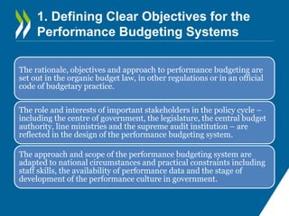 OECD Best Practices for Performance budgeting - Ivor Beazley, OECD | PDF
