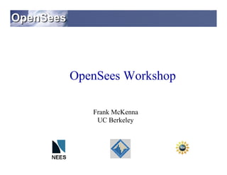 Introduction to OpenSees by Frank McKenna | PDF