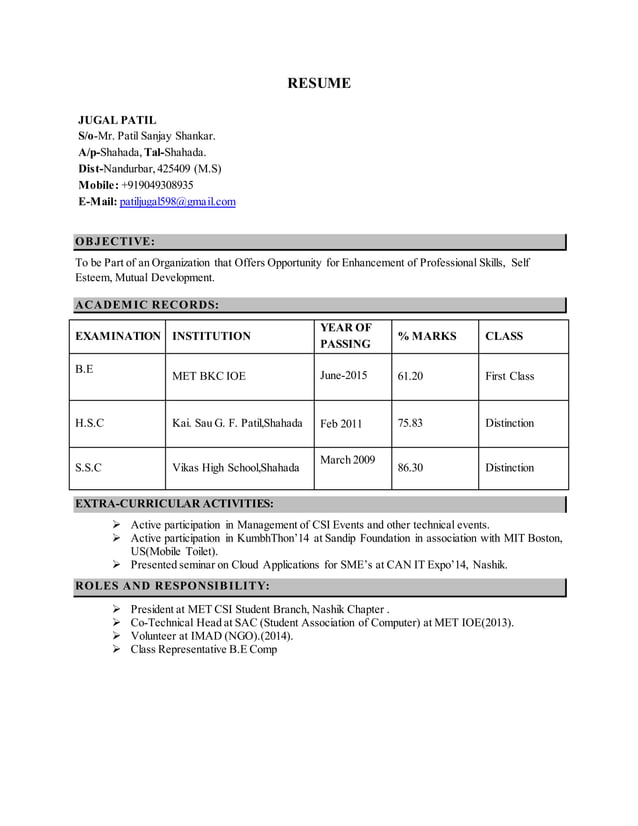Jugal_Patil_Resume | PDF