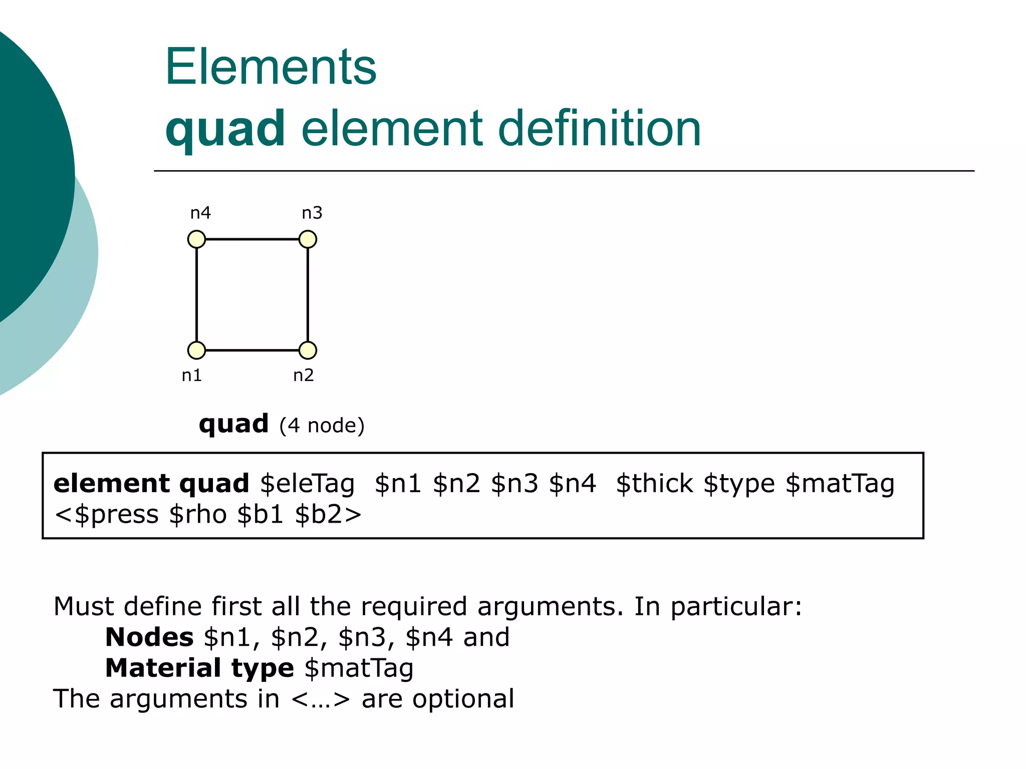 Geotechnical Elements and Models in OpenSees | PDF