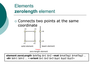 Geotechnical Elements and Models in OpenSees | PDF
