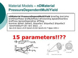 Geotechnical Elements and Models in OpenSees | PDF
