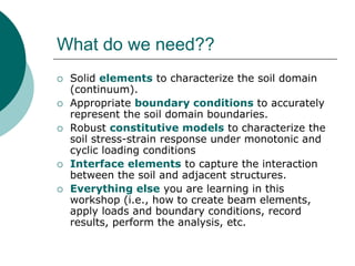 Geotechnical Elements and Models in OpenSees | PDF
