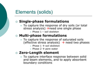 Geotechnical Elements and Models in OpenSees | PDF