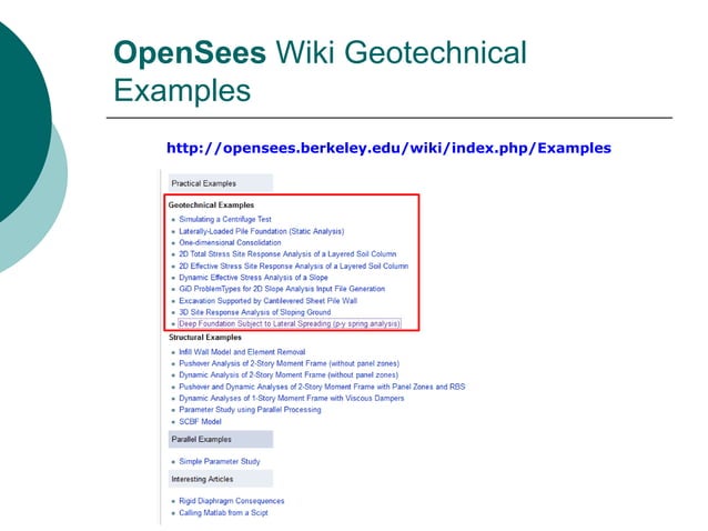 Geotechnical Examples using OpenSees | PDF