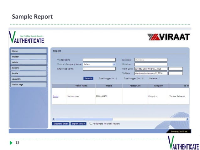 VAMS (Visitor Authentication Management System) | PDF | Business | Business and Finance