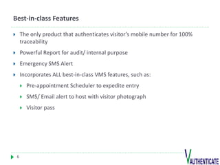 VAMS (Visitor Authentication Management System) | PDF