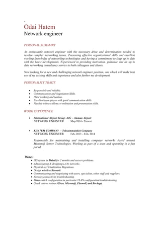 odai cv | PDF