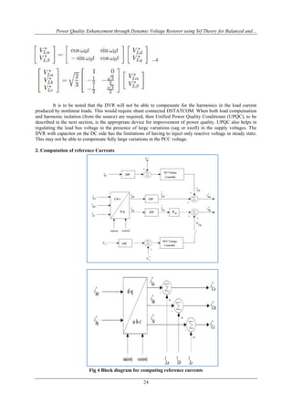 Power Quality Enhancement through Dynamic Voltage Restorer using SRF Theory for Balanced and ...