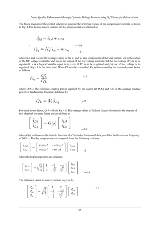 Power Quality Enhancement through Dynamic Voltage Restorer using SRF Theory for Balanced and ...