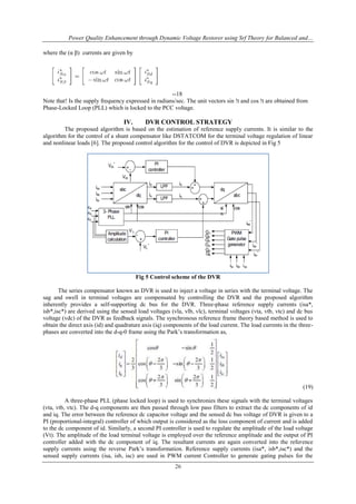 Power Quality Enhancement through Dynamic Voltage Restorer using SRF Theory for Balanced and ...