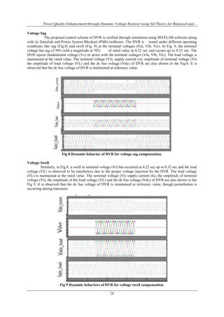 Power Quality Enhancement through Dynamic Voltage Restorer using SRF Theory for Balanced and ...