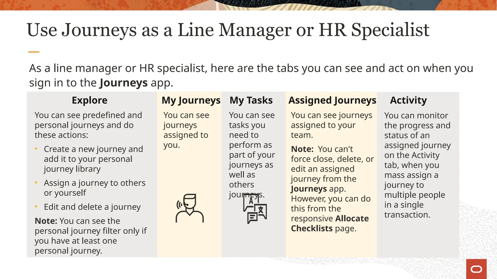 Using Journeys - Oracle cloud train HCM | PPTX