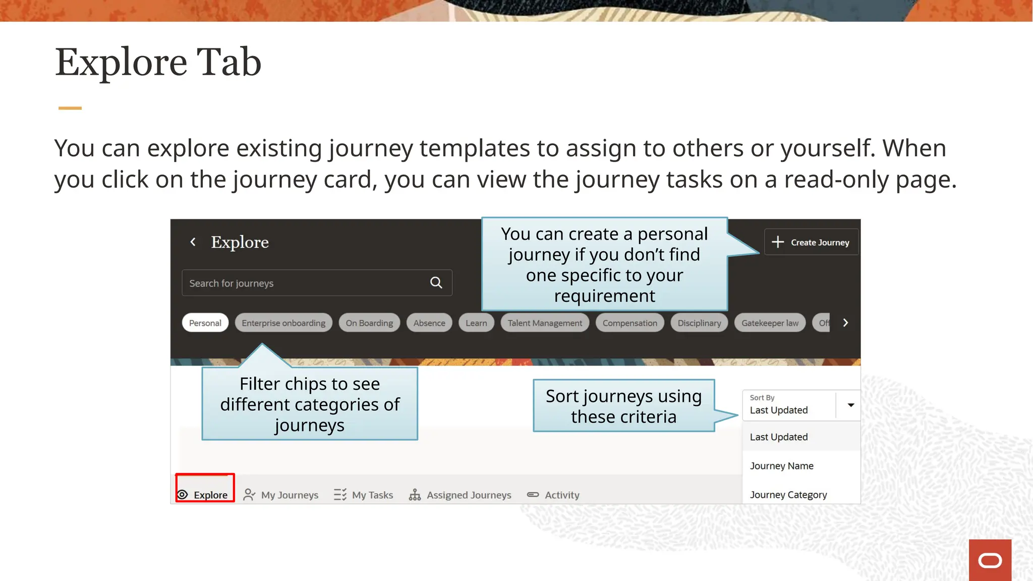 Using Journeys - Oracle cloud train HCM | PPTX