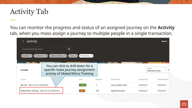 Using Journeys - Oracle cloud train HCM | PPTX