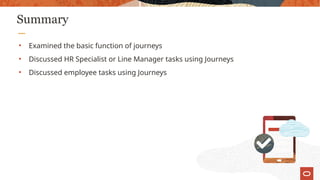 Using Journeys - Oracle cloud train HCM | PPTX